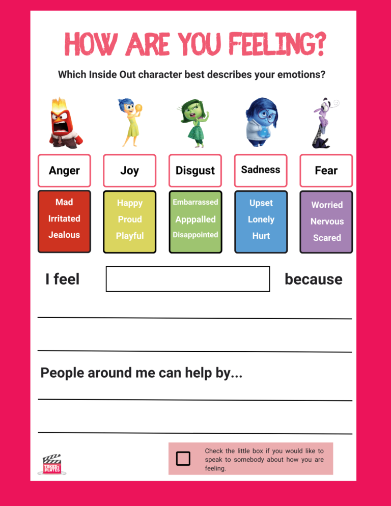Free Downloadable Inside Out Worksheet - Takes ’N Plates